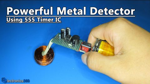 How To Make A Powerful Metal Detector Circuit Using 555 Timer IC