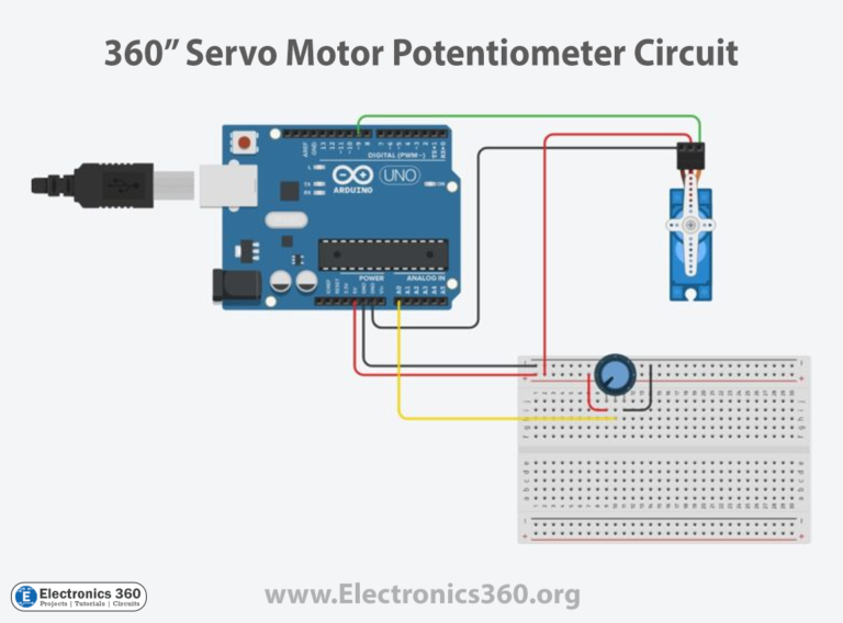 Controlling 360 Degree Servo Motor with Arduino - Electronics 360