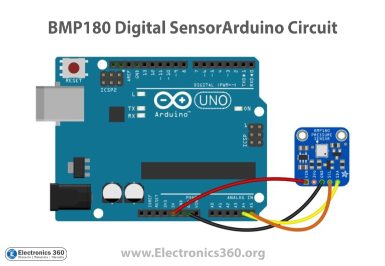 Interfacing BMP180 Digital Pressure Sensor With Arduino - Electronics 360