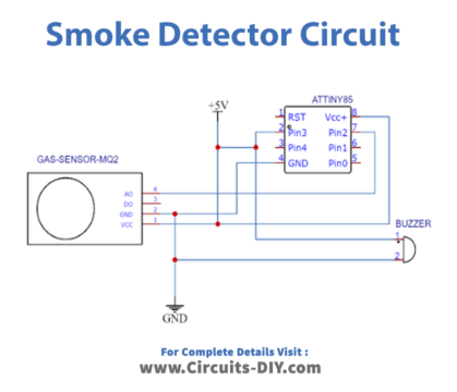 Simple Smoke Detector using ATtiny85 - Electronics 360